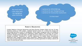 Extreme (Salesforce) Resume Makeover! | PPT