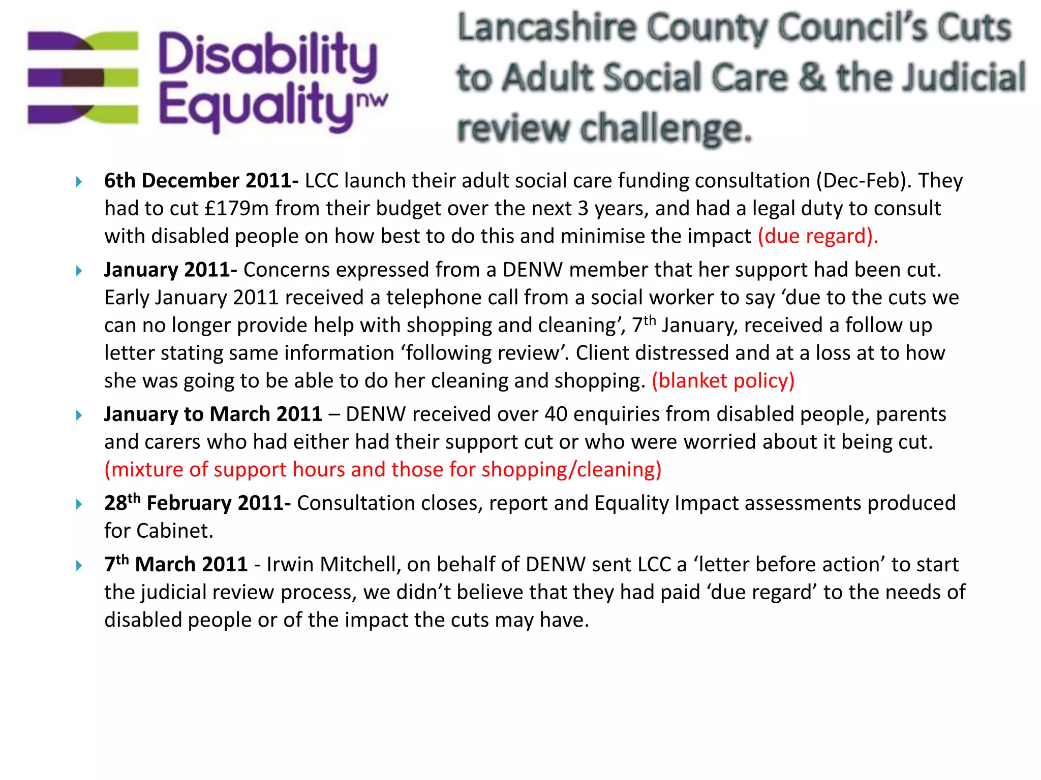 Disability Equality NW