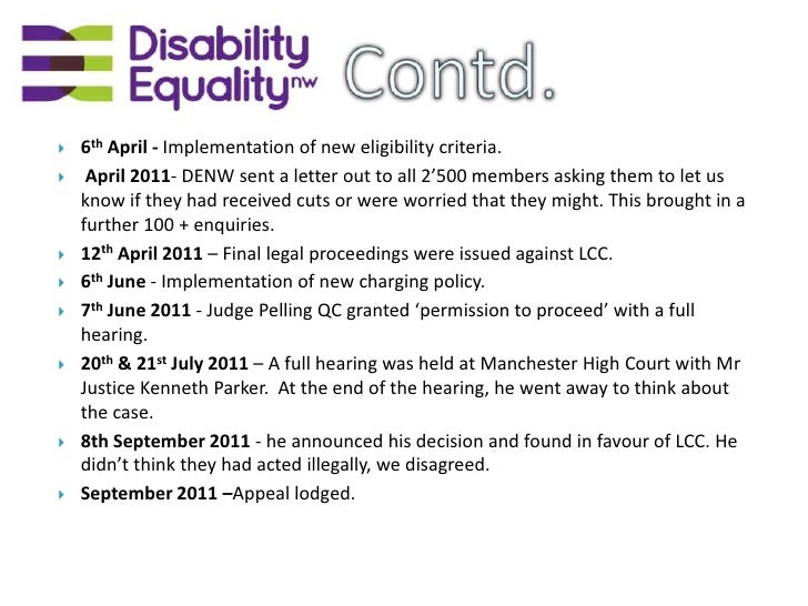 Disability Equality NW