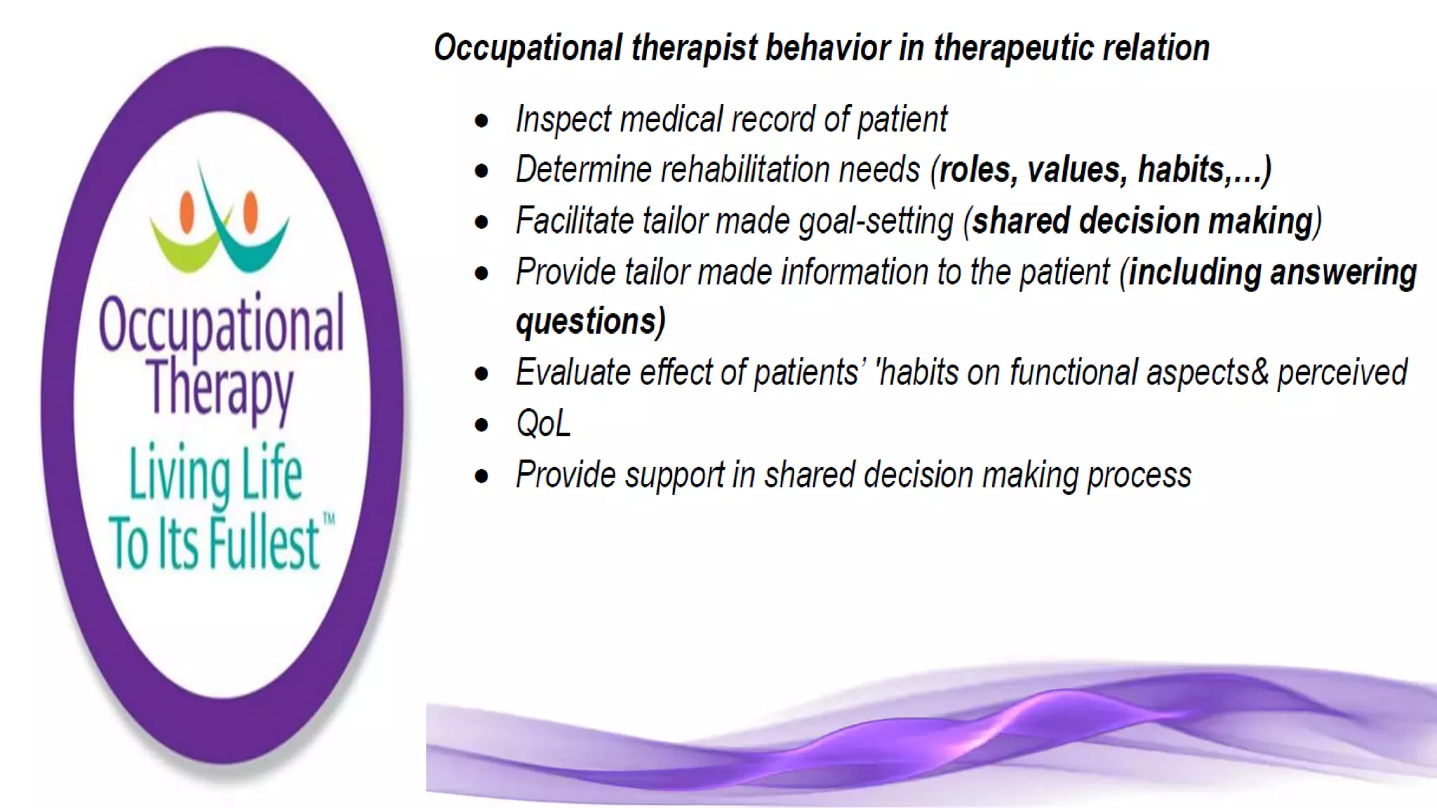 De Occupational Therapy Practice Framework deel 2 | PPT