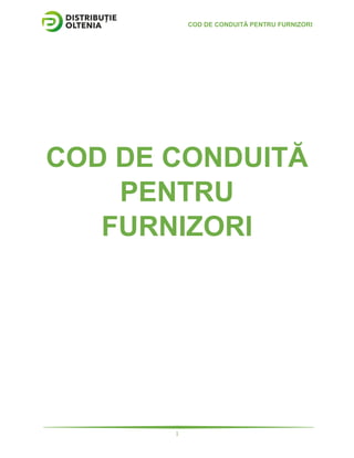 Codul de conduita pentru furnizori | PDF