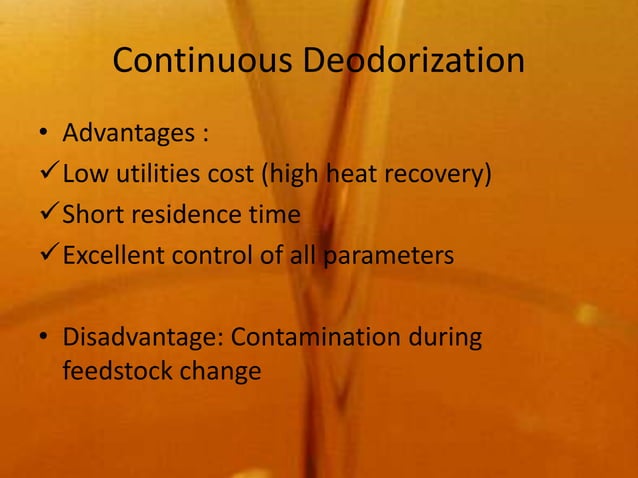Deodorization | PPTX | Chemistry | Science