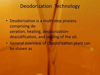 Deodorization | PPTX