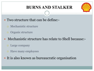 THE ENVIRONMENT AND STRUCTURE - ROYAL DUTCH SHELL COMPANY | PPT