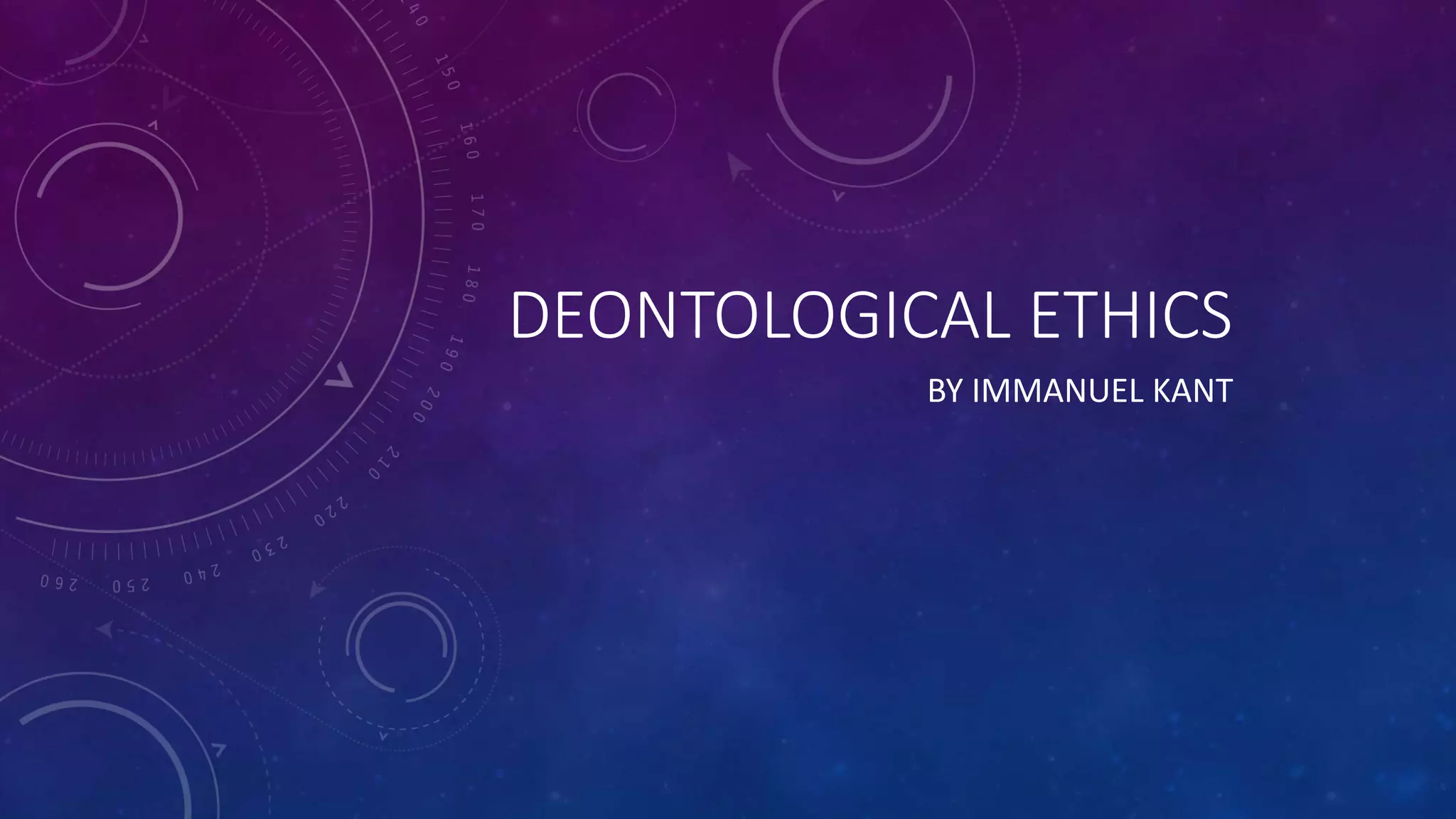 Deontological ethics | PPTX