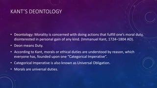 Deontological ethics | PPTX