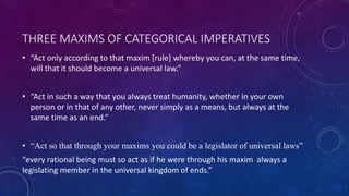 Deontological ethics | PPTX