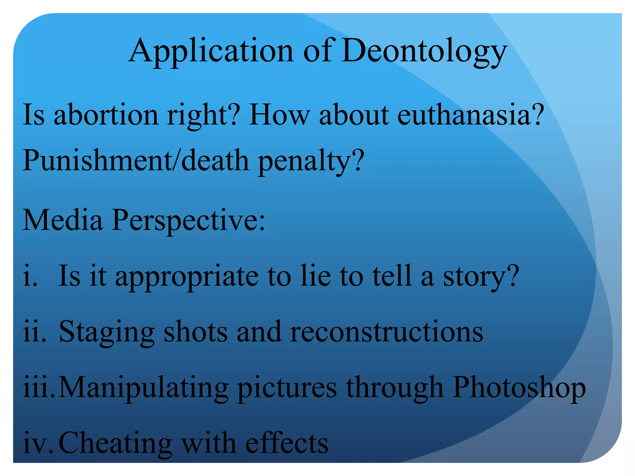 Deontological Ethics by Christine Wandolo | PPTX