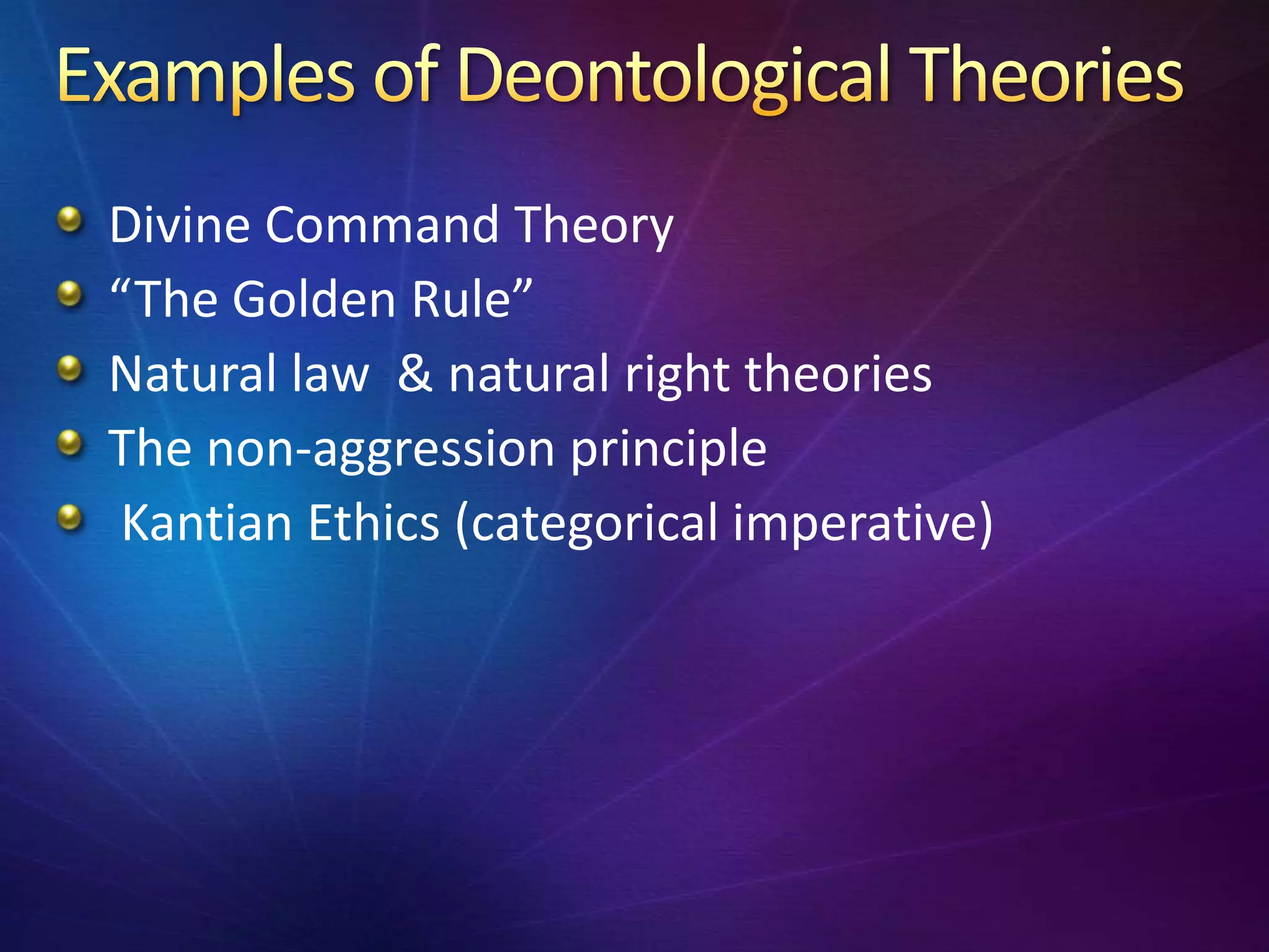 Deontological ethics 3.2 | PPTX