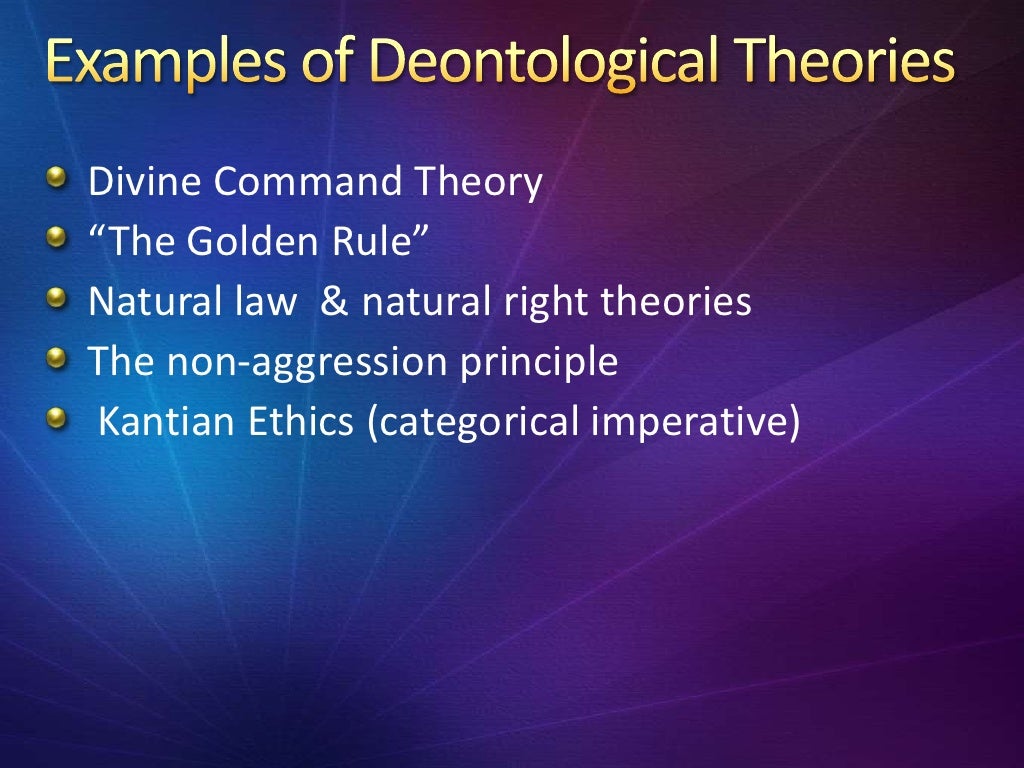 Deontological Ethics Example