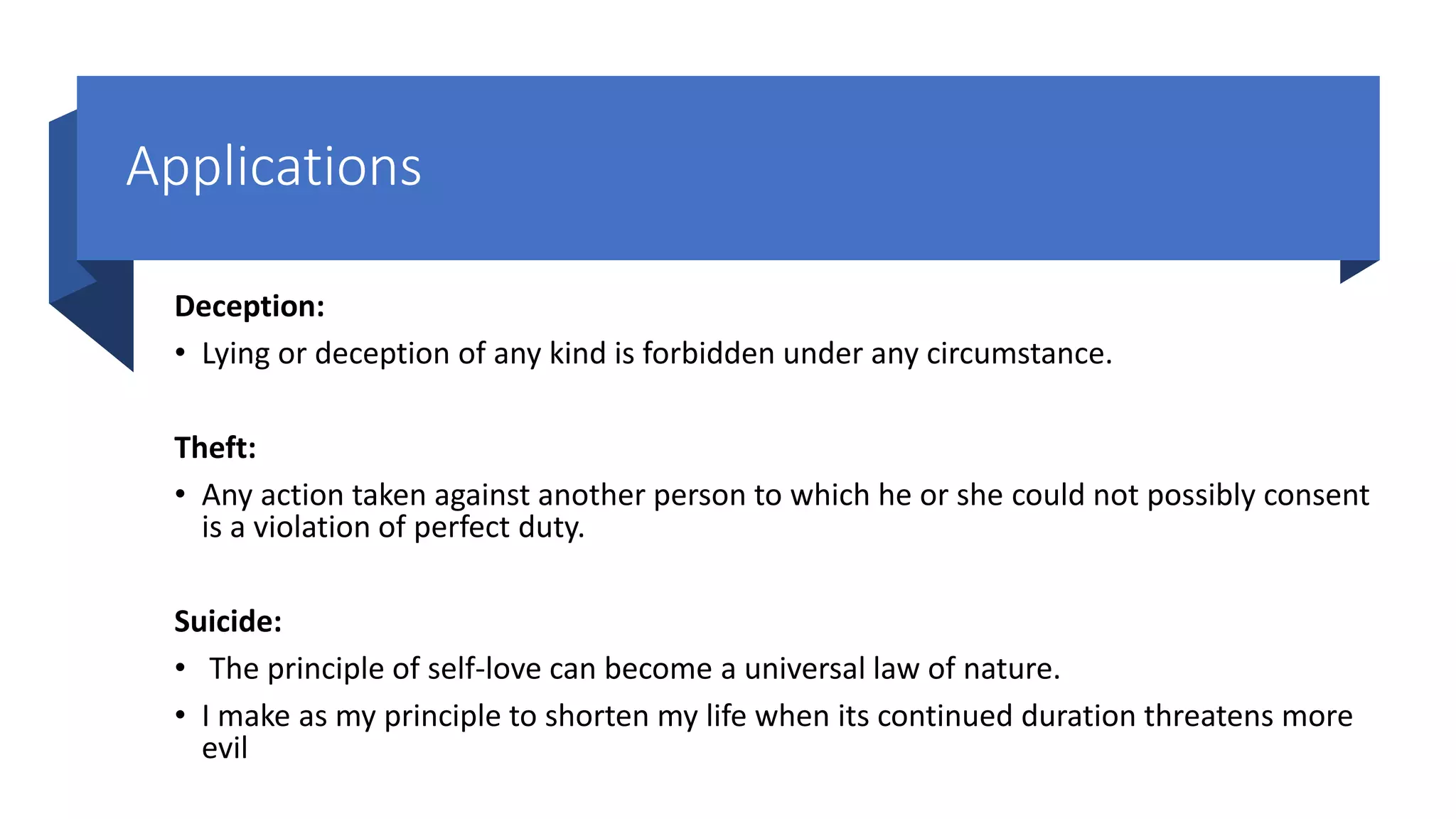 Deontological theory of kant | PPTX