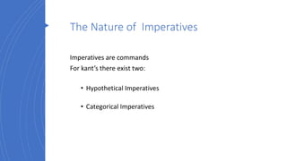 Deontological theory of kant | PPTX