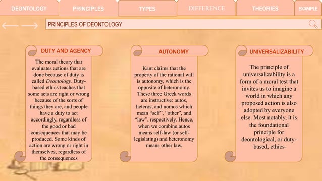 DEONTOLOGY ETHICS.pptx | Religion & Spirituality