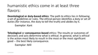 Deontology or teleology | PPTX