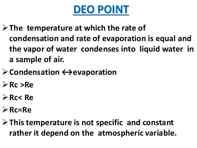 Deo point , frost , mist , fog , and difference among them