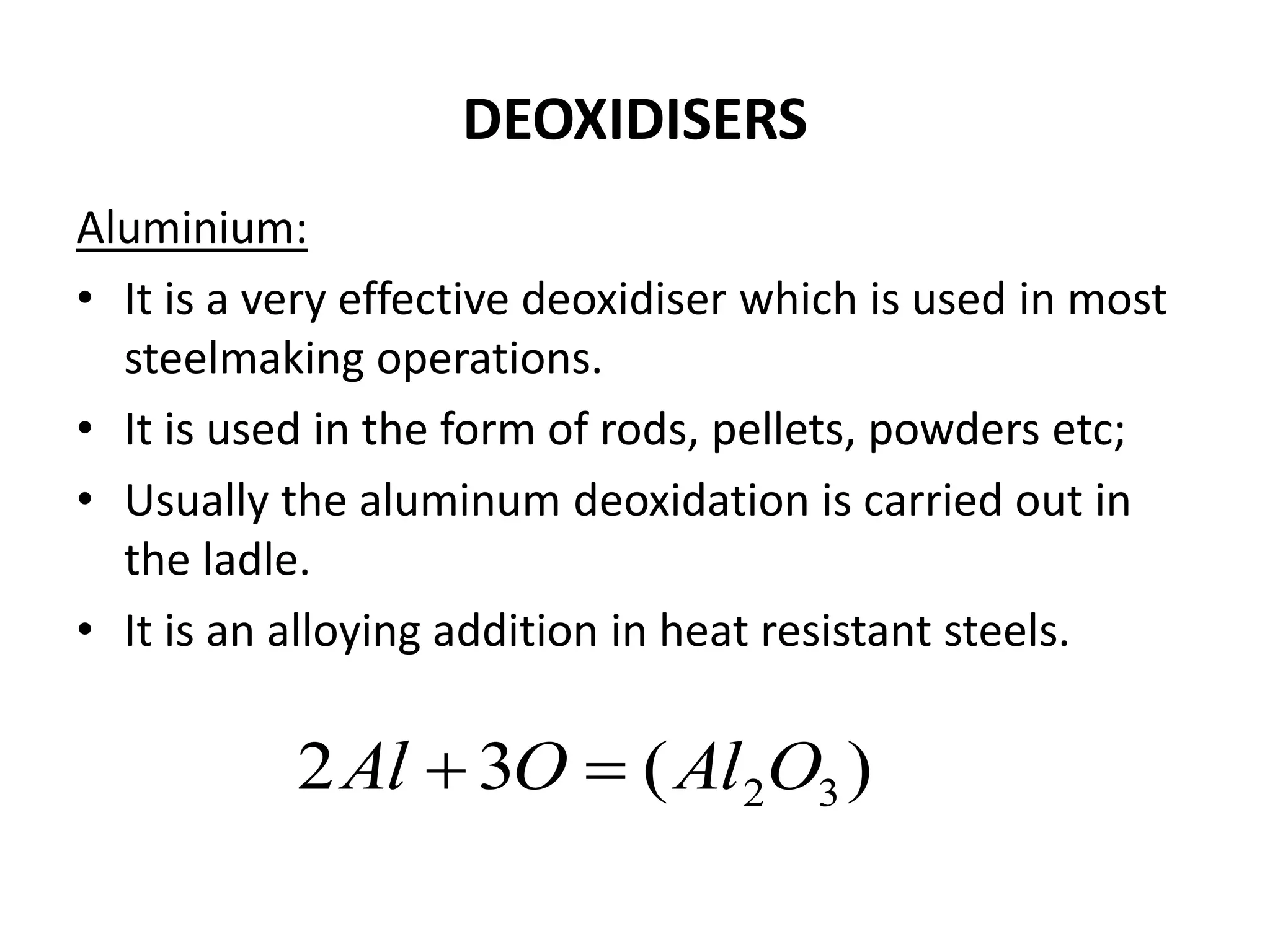 Deoxidation and inclusion control | PPTX