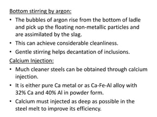 Deoxidation and inclusion control | PPTX