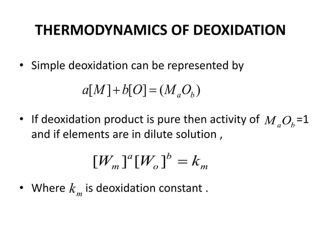 Deoxidation and inclusion control | PPTX