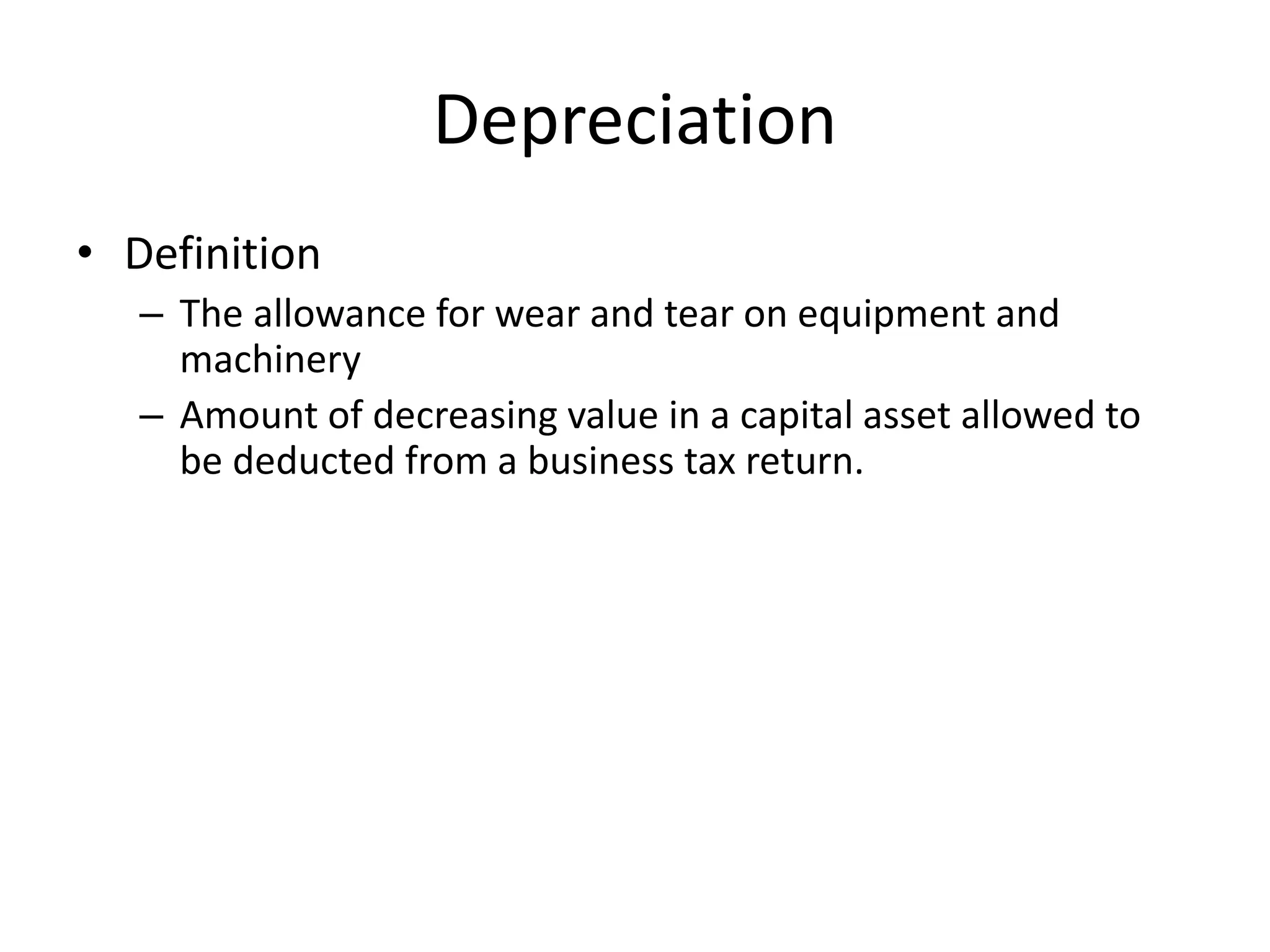 introduction to depreciation with the reference of international ...