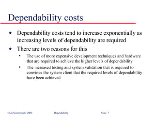 Depandability in Software Engineering SE16 | PPT