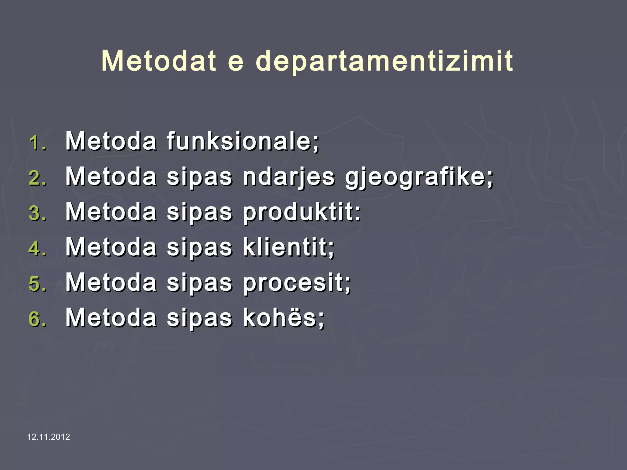 Departamentizimi ligj 7 Mr.Driton Sylqa | PPT