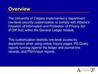 Department Row Level Security Customization For People Soft General ...