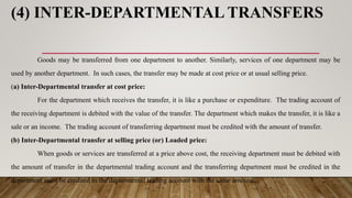 Departmental accounting | PPTX