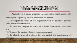 Departmental accounting | PPTX