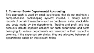 ACCOUNTING FOR BUSINESS.II DEPARTMENTAL ACCOUNTS. | PPTX