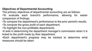 ACCOUNTING FOR BUSINESS.II DEPARTMENTAL ACCOUNTS. | PPTX