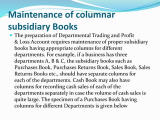 Departmental Accounts understanding and solving | PPT