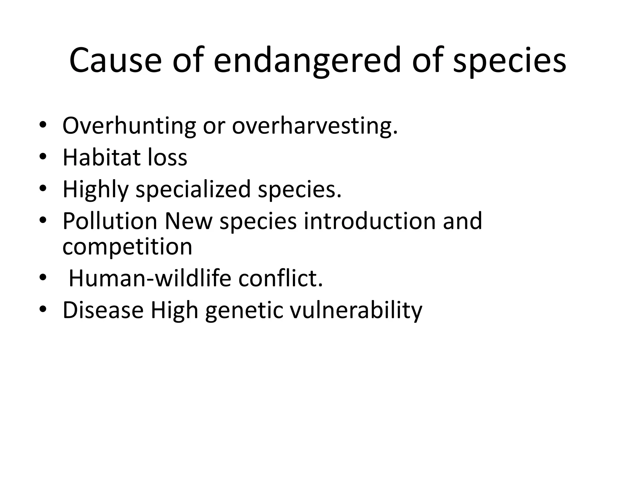 Departmental endangered species | PPTX