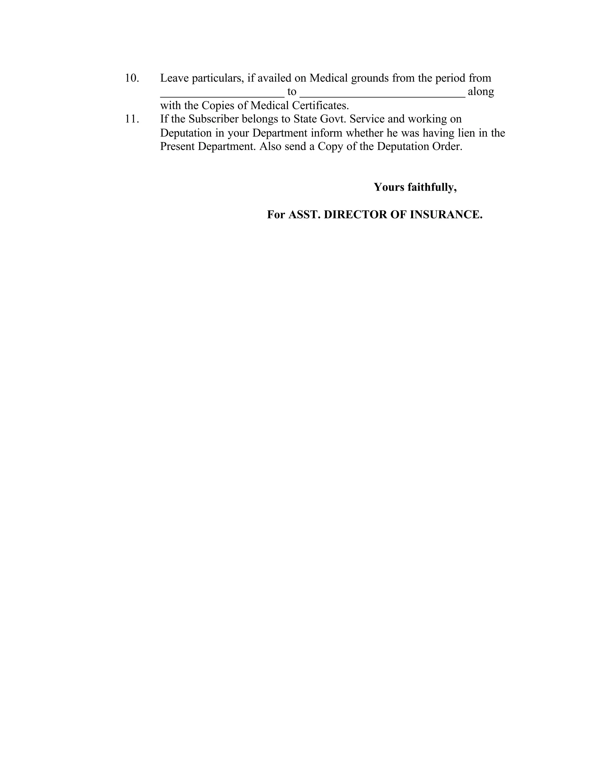 Departmental information form | PDF
