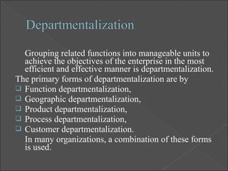 Departmentalization | PPT