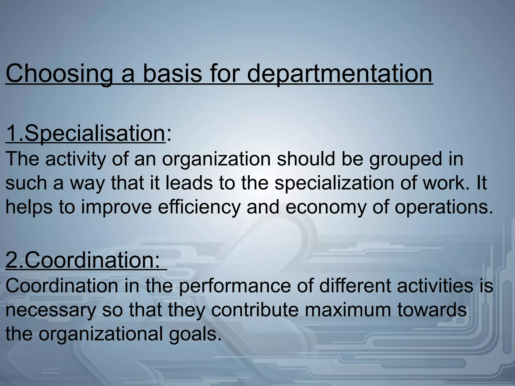 Departmentalization | PPT