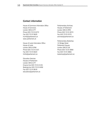 Departmental select committees_(factsheet)[1] | PDF