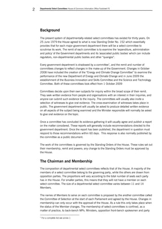 Departmental select committees_(factsheet)[1] | PDF