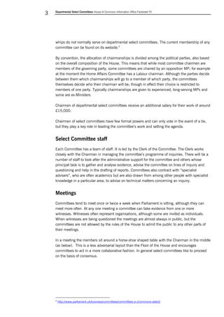 Departmental select committees_(factsheet)[1] | PDF