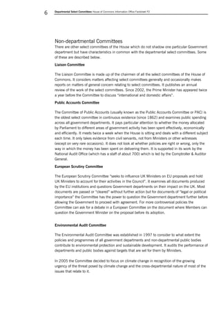 Departmental select committees_(factsheet)[1] | PDF