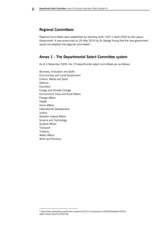 Departmental select committees_(factsheet)[1] | PDF