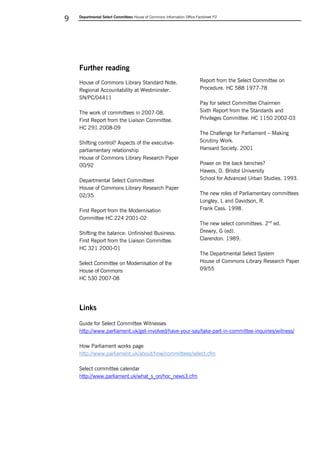 Departmental select committees_(factsheet)[1] | PDF
