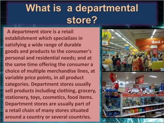 Departmental stores | PPTX