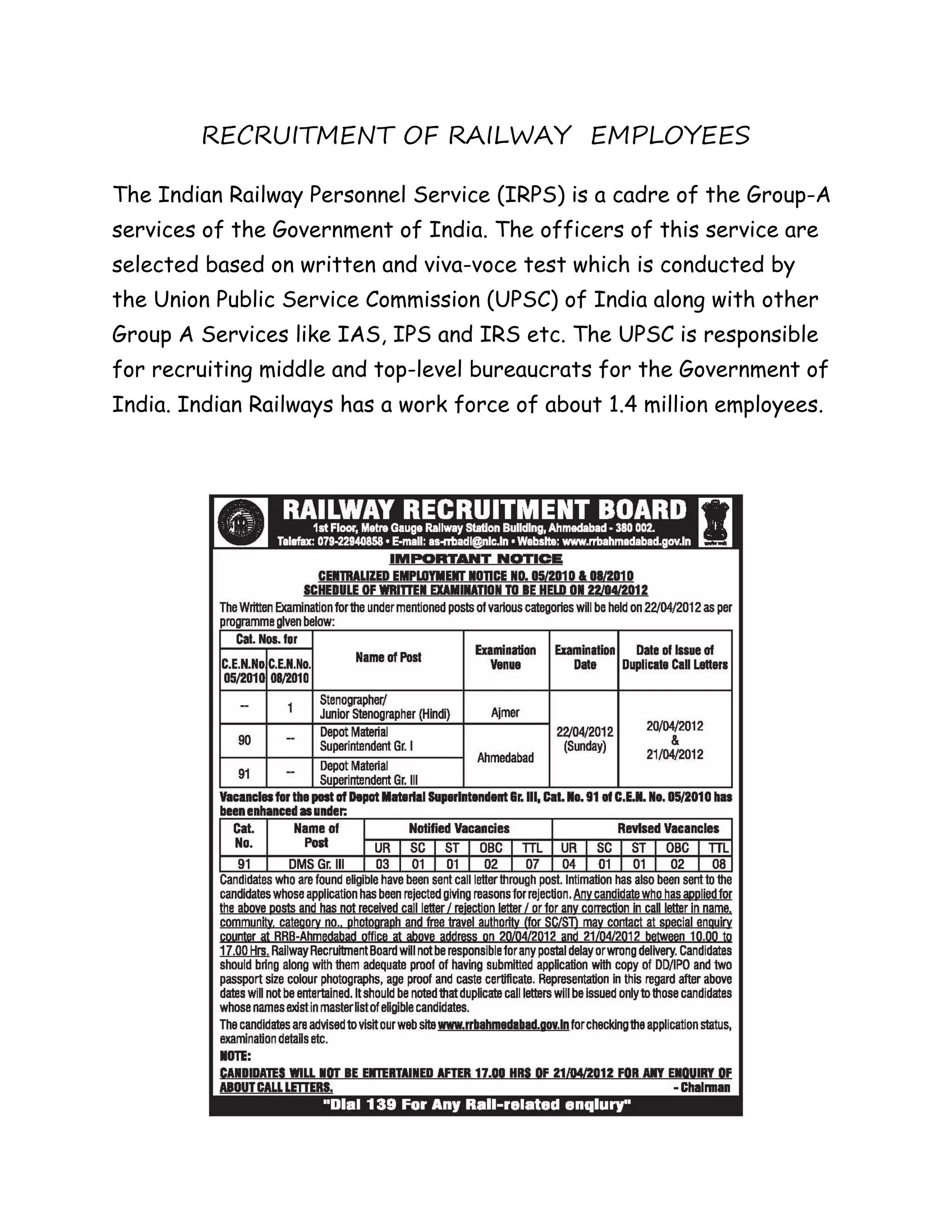 Departmental Undertaking- Indian Railway | PDF