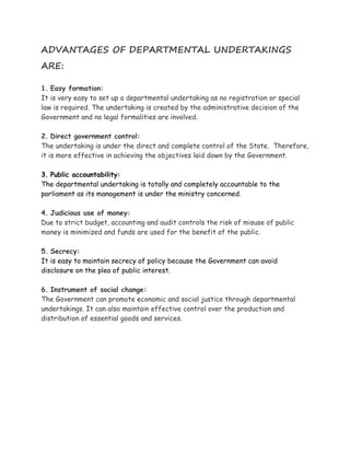 Departmental Undertaking- Indian Railway | PDF