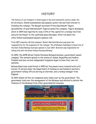 Departmental Undertaking- Indian Railway | PDF