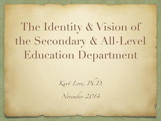 Departmental vision | PPT