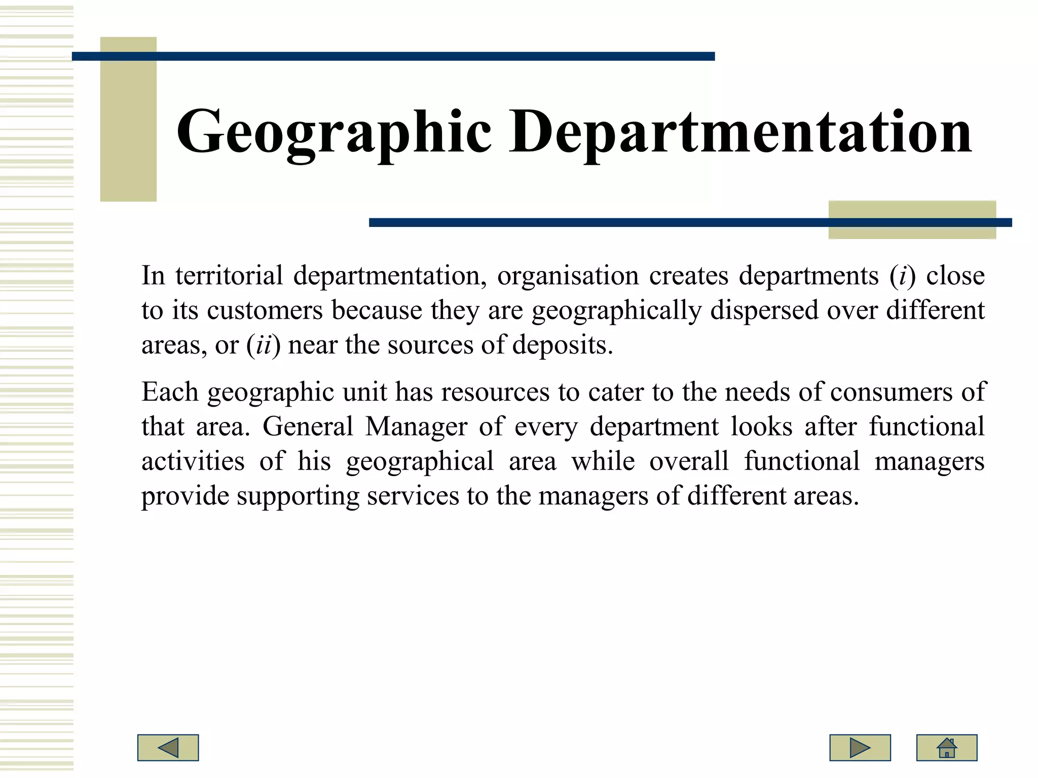 Departmentation | PDF