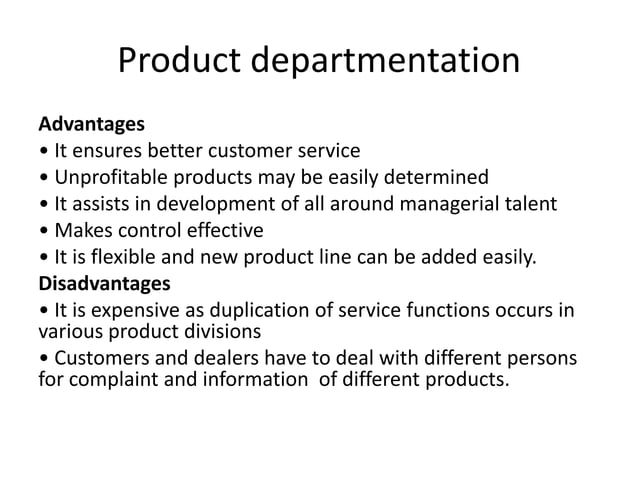 Departmentation | PPTX | Business | Business and Finance
