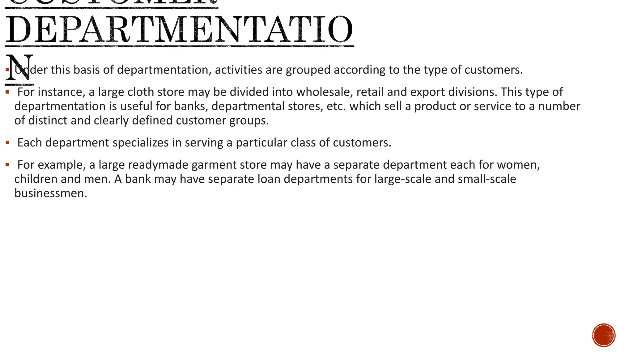 departmentation.pptx s1 bba notes important | PPTX