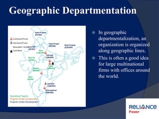 Departmentalization of Reliance Power Limited | PPT